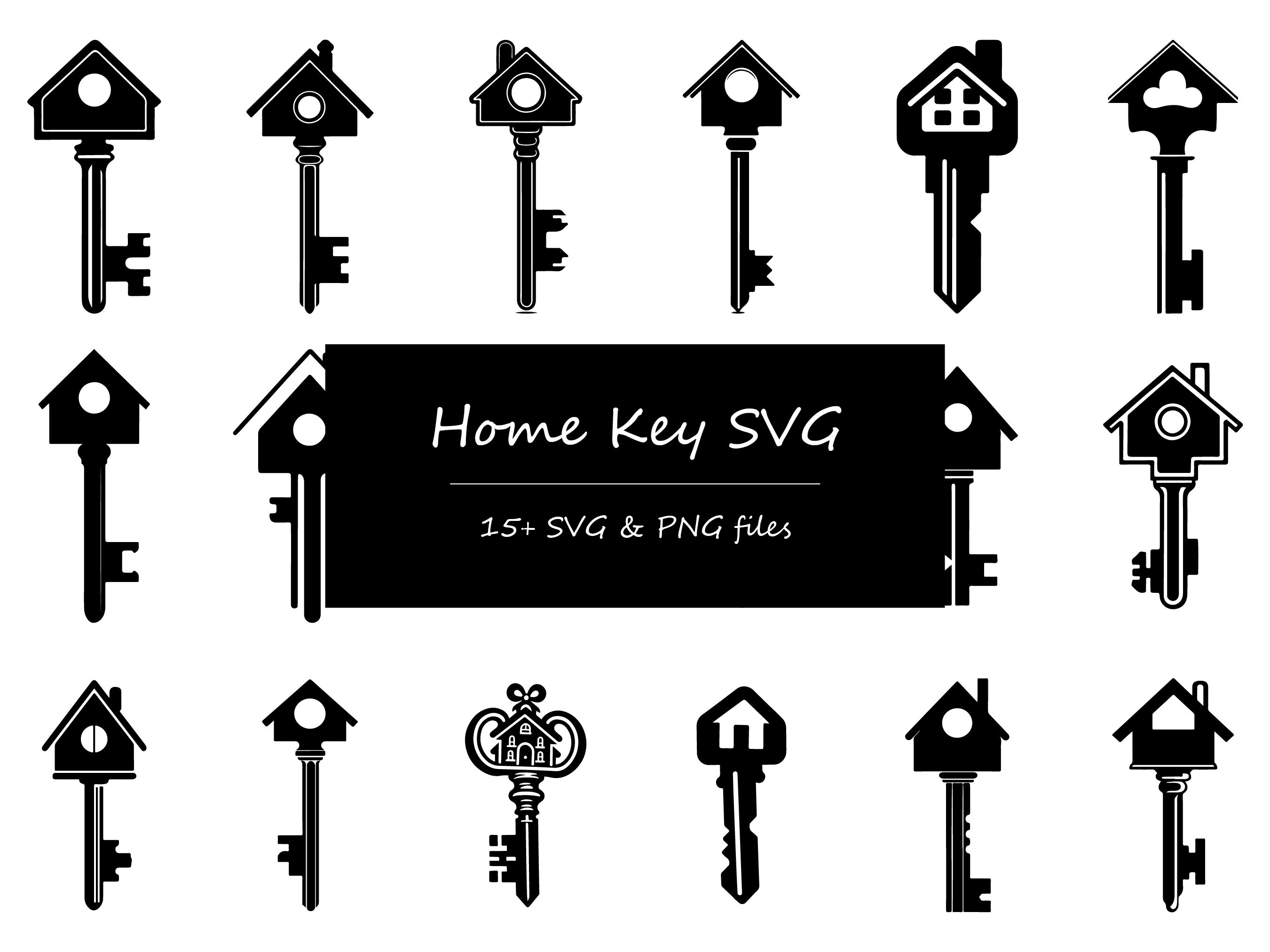 House Key SVG, Home Key SVG, Key SVG, Home Svg, House Svg, Key Chain ...
