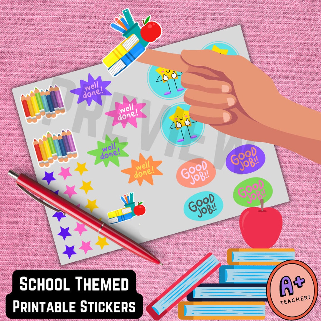 Sticker Sheet for Teachers Grading Stickers Stars for - Etsy Australia
