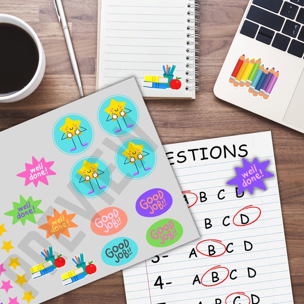 Good Job Stickers - Etsy