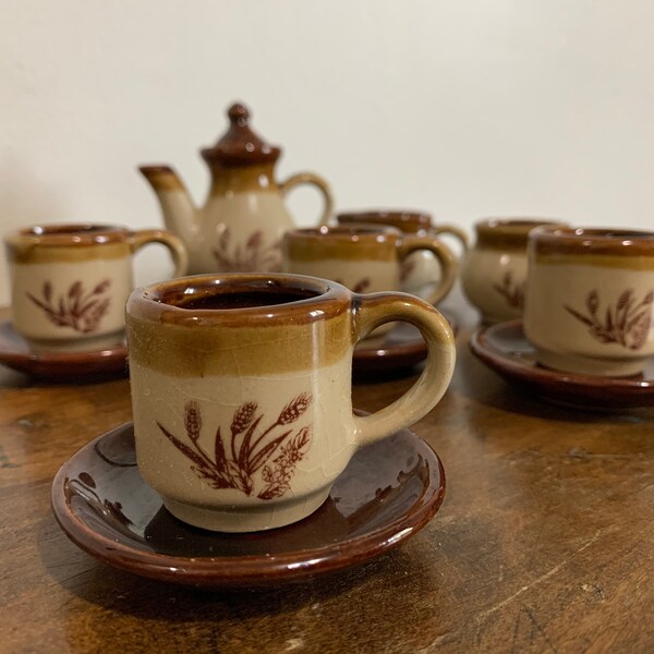 Stoneware Tea Set - Etsy