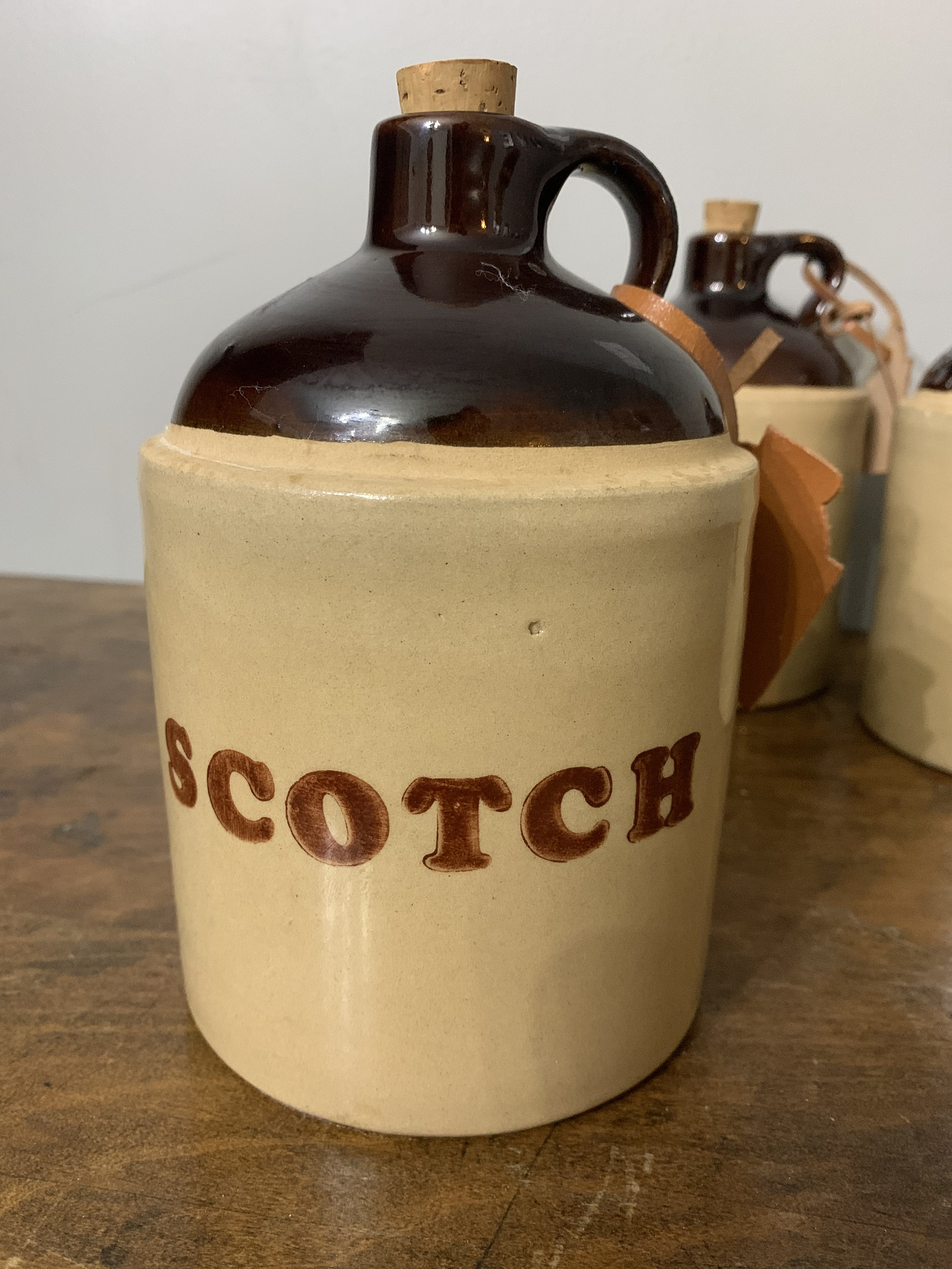 Vintage Gin Scotch and Rye Stamped Glazed Jugs - Etsy