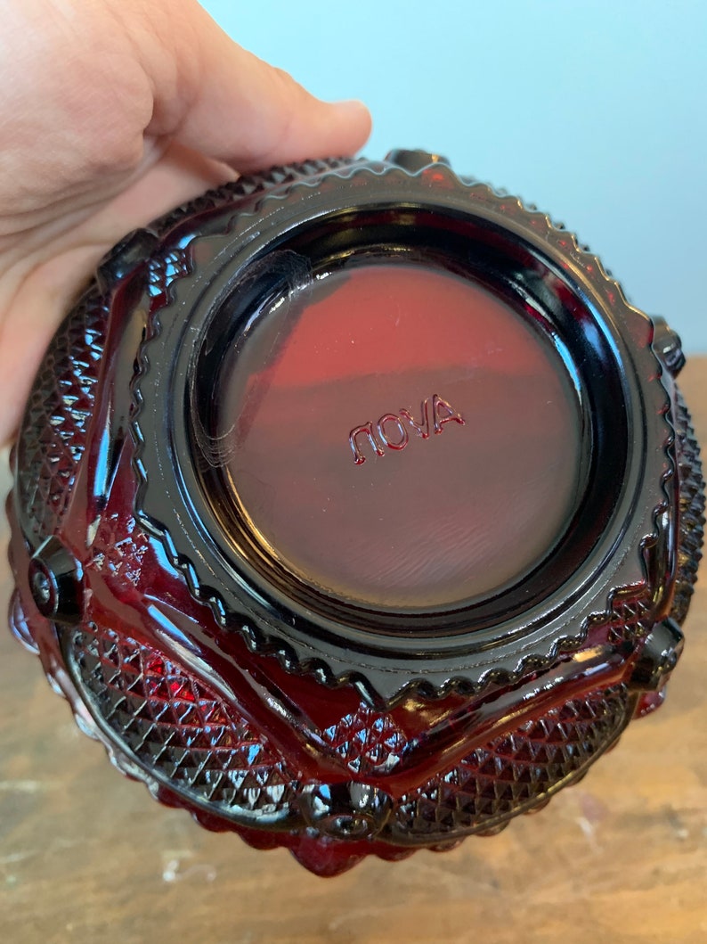 Vintage Avon Cape Cod Ruby Red 8 Bowl - Etsy