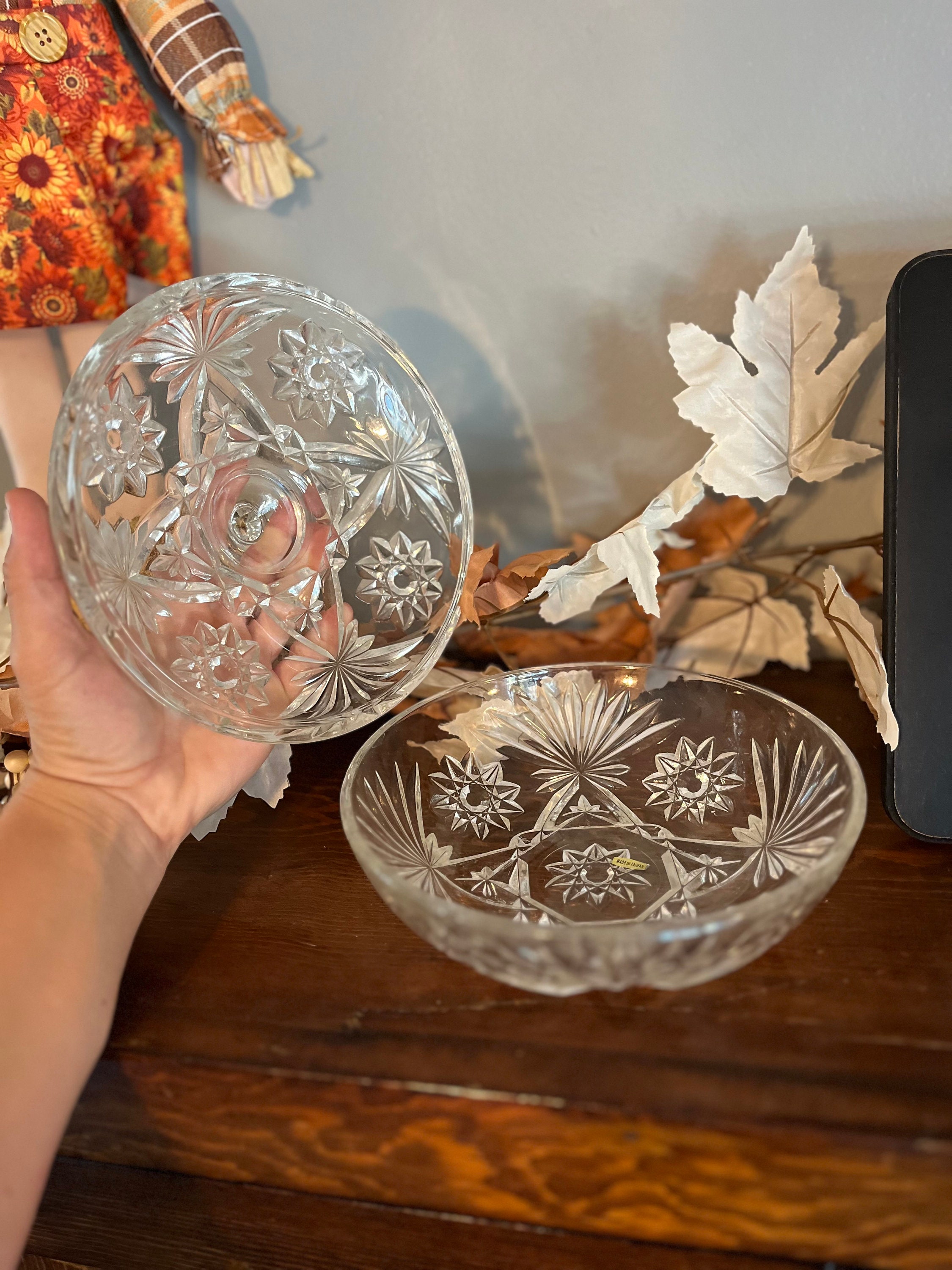 Vintage Glass Candy Dish With Lid - Etsy