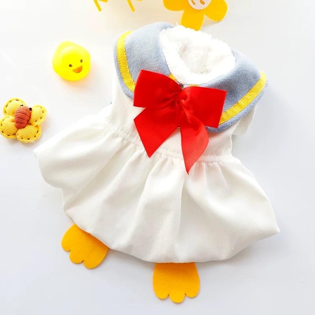 Donald Duck Dog Costume | Halloween Puppy Clothes, XS-S - Etsy