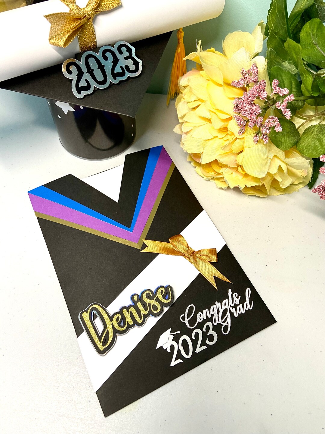Handmade Personalized Graduation Card: Congrats Grad Gift - Etsy