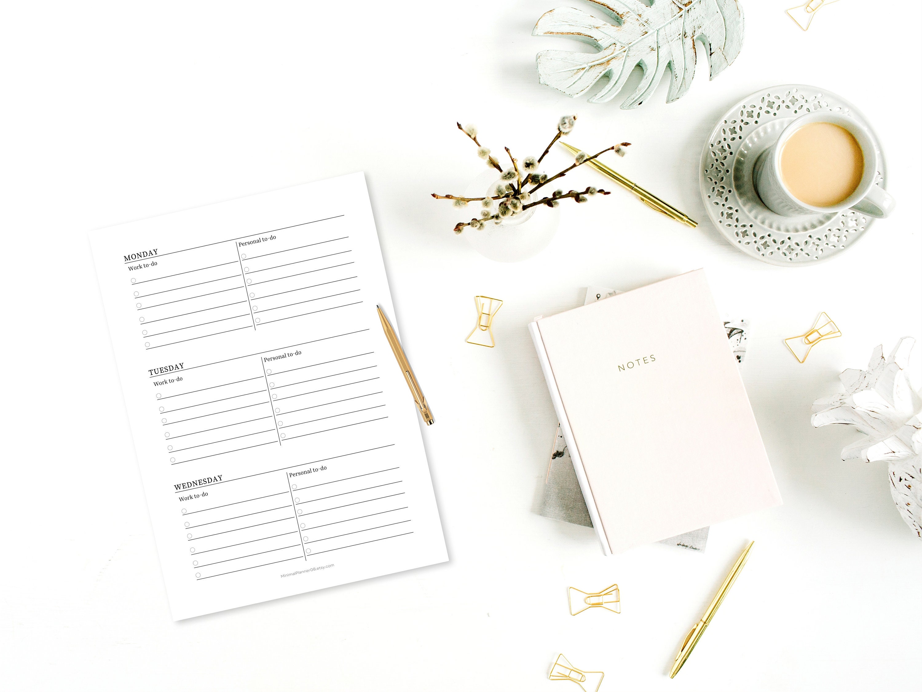 Weekly to Do List Printable Weekly Productivity Planner Work to Do List ...