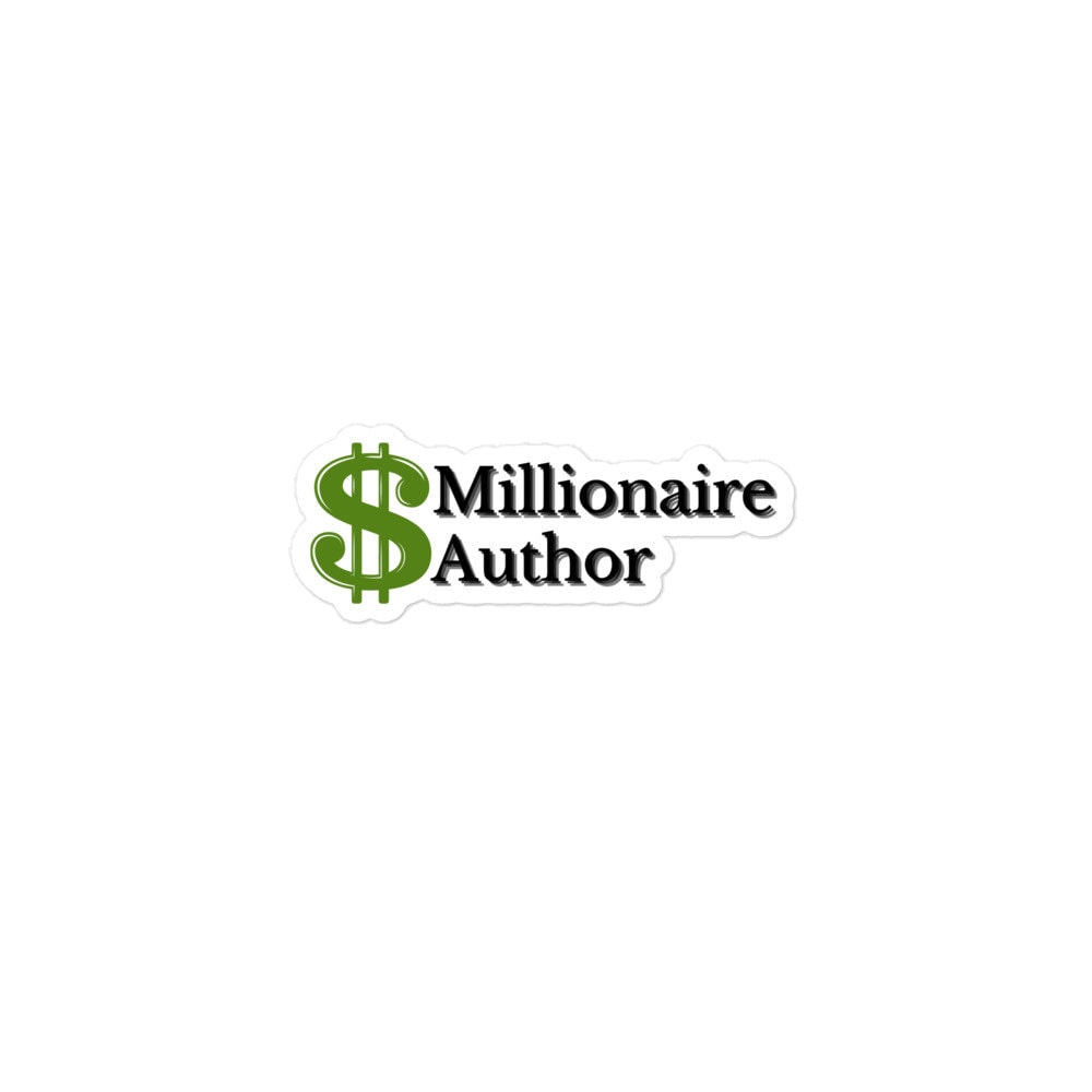 Millionaire Author Sticker, Gifts for Authors, Author Abundance Sticker ...