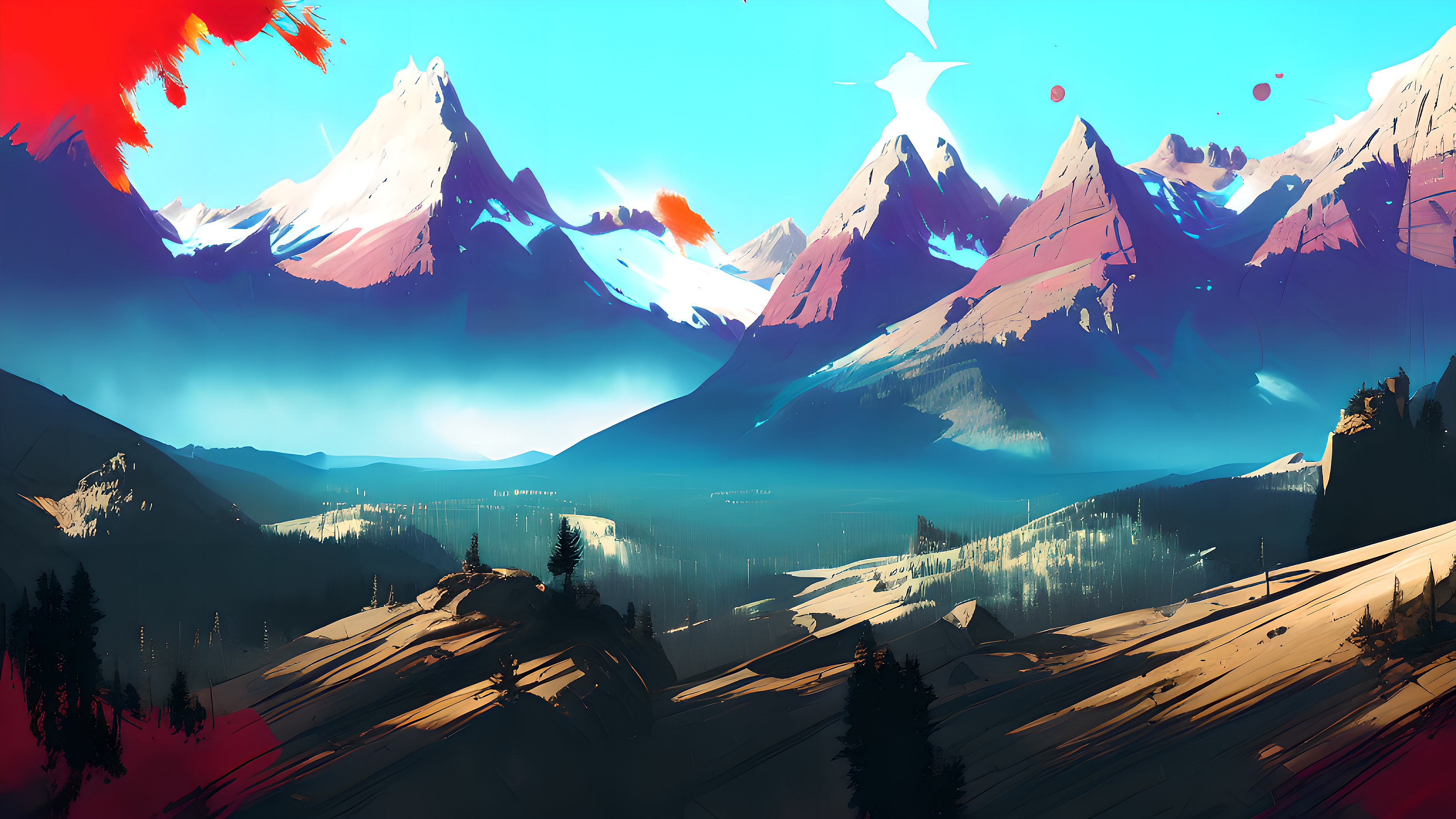 Abstract Western Mountain Pack #2, Backgrounds for PC, Laptop, Tablet ...