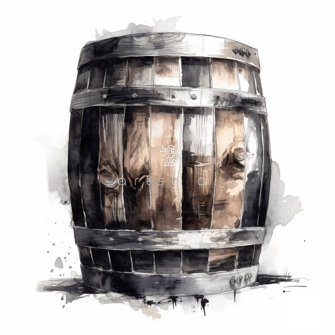 Whiskey Pack | Printable Art | Digital Download | Watercolor - Etsy