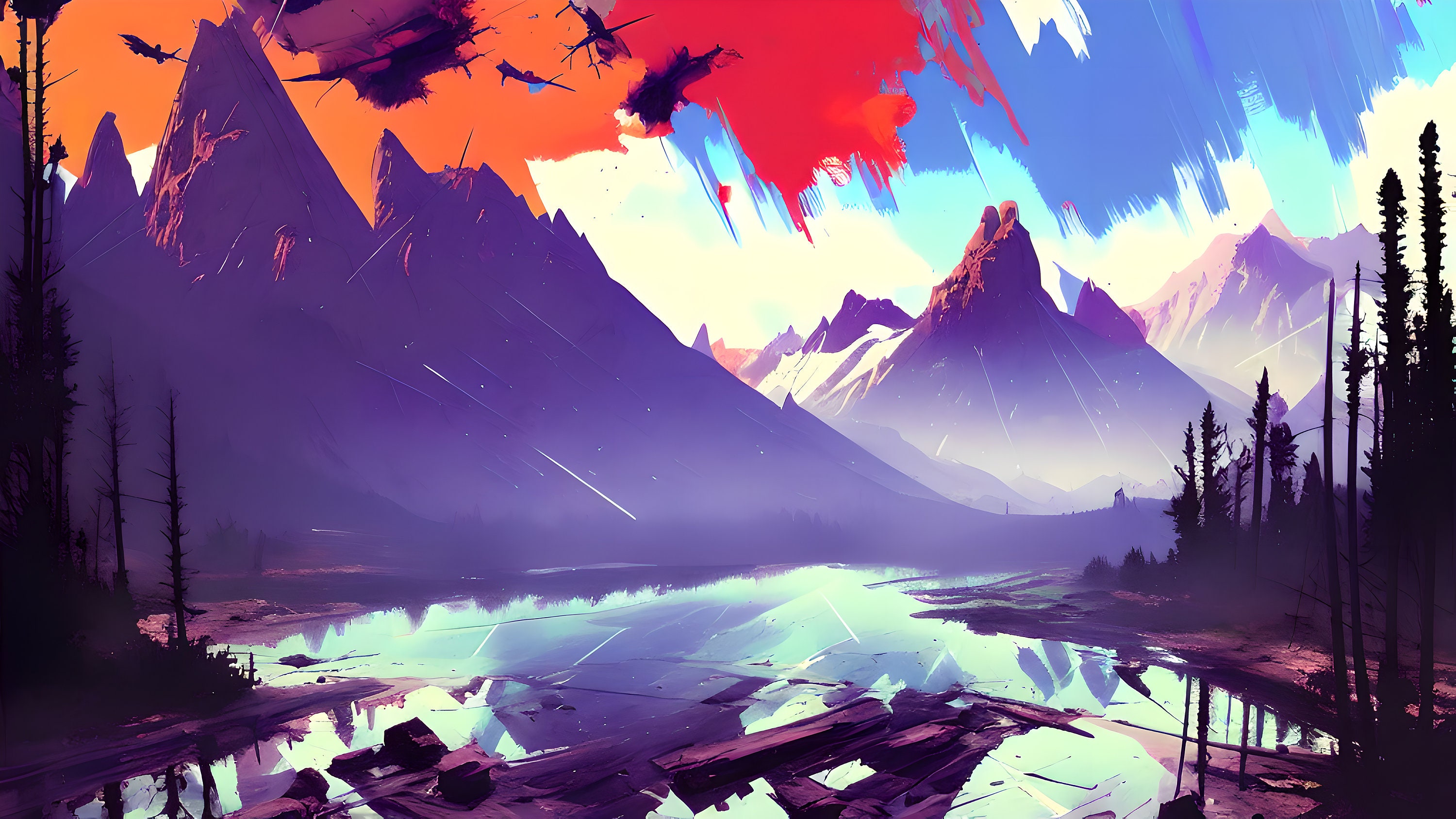 Abstract Western Mountain Pack #2, Backgrounds for PC, Laptop, Tablet ...