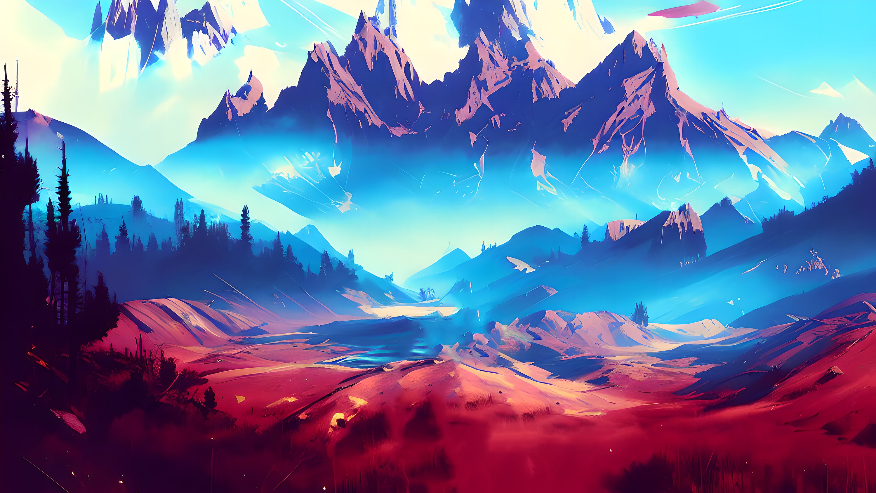 Abstract Western Mountain Pack #2, Backgrounds for PC, Laptop, Tablet ...