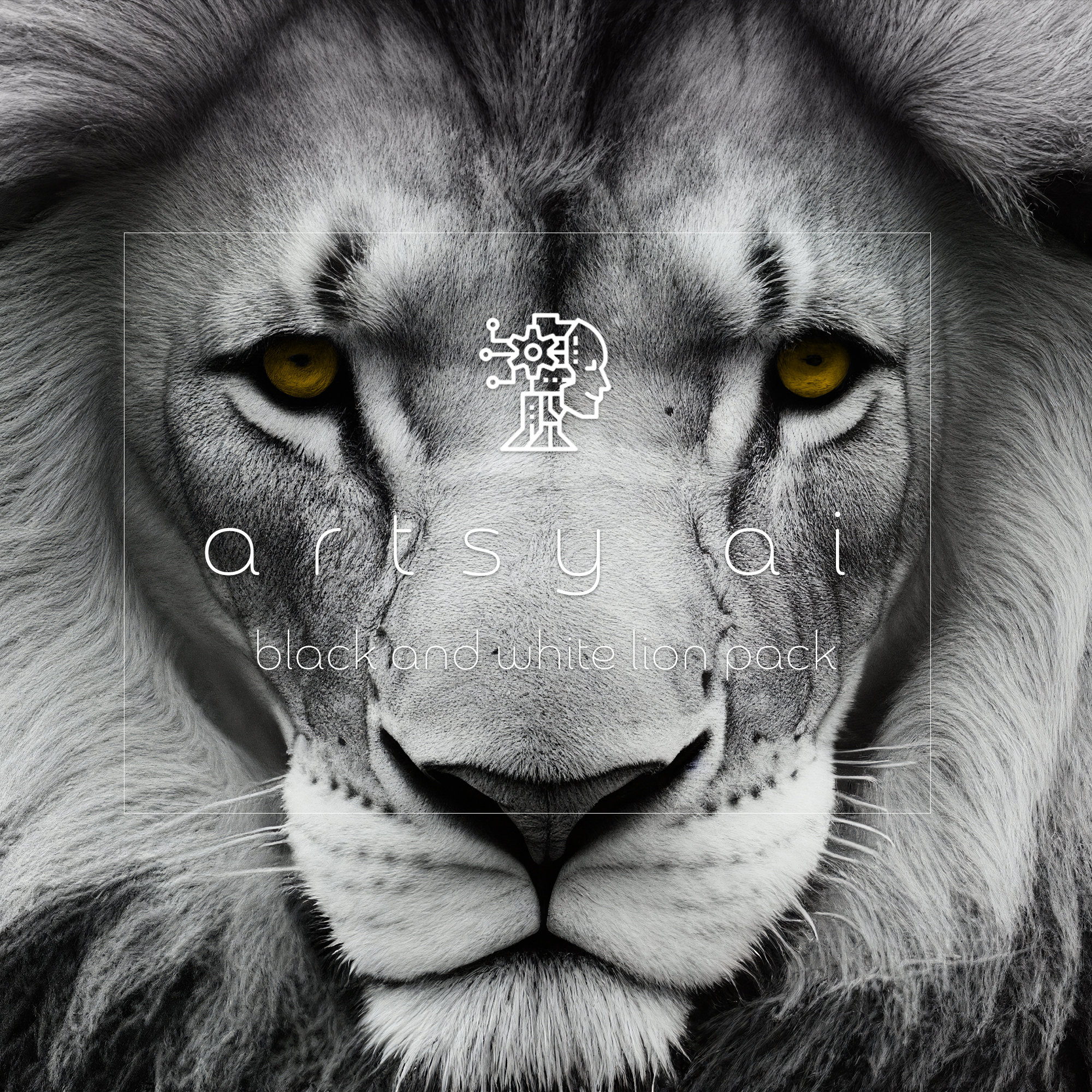 White Lion Face Wallpaper
