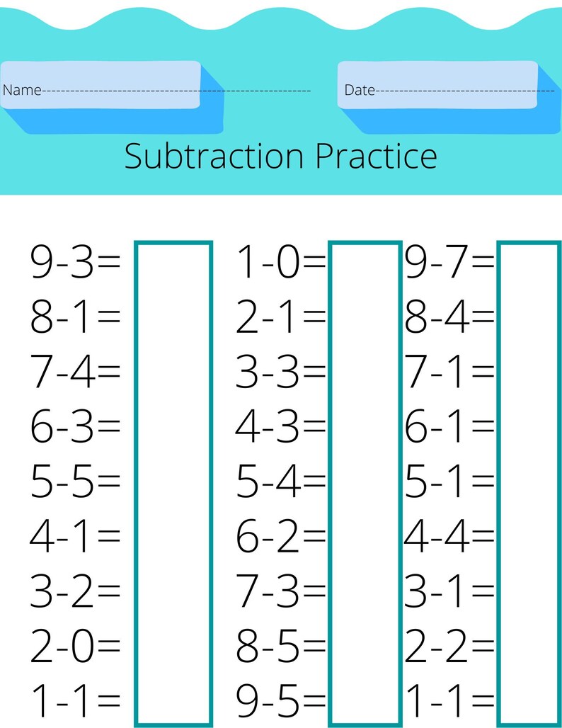 1st Grade Homeschool Math Worksheets - Etsy