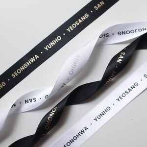 ATEEZ Member Ribbon | ATINY | Kpop Merch | Lightstick Bow | Hongjoong ...