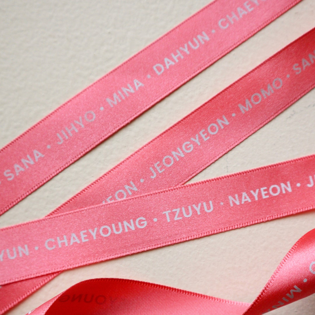 TWICE Member Ribbon | ONCE | Kpop Merch | Twice Lightstick Bow | Nayeon ...
