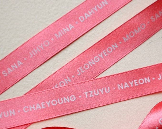 TWICE Member Ribbon | ONCE | Kpop Merch | Twice Lightstick Bow | Nayeon ...