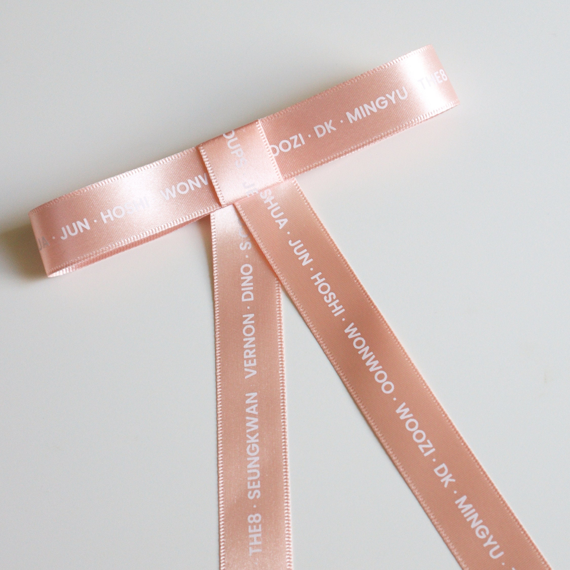 SEVENTEEN Hair Bow | CARAT | Rose Quartz & Serenity | Hair Barrette | S ...