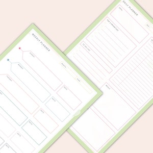 Daily Planner Printable Undated Hourly Planner Daily - Etsy