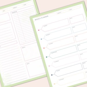 Daily Planner Printable Undated Hourly Planner Daily - Etsy