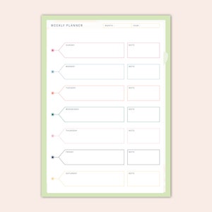 Daily Planner Printable Undated Hourly Planner Daily - Etsy