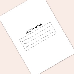 Daily Planner Printable Undated Hourly Planner Daily - Etsy