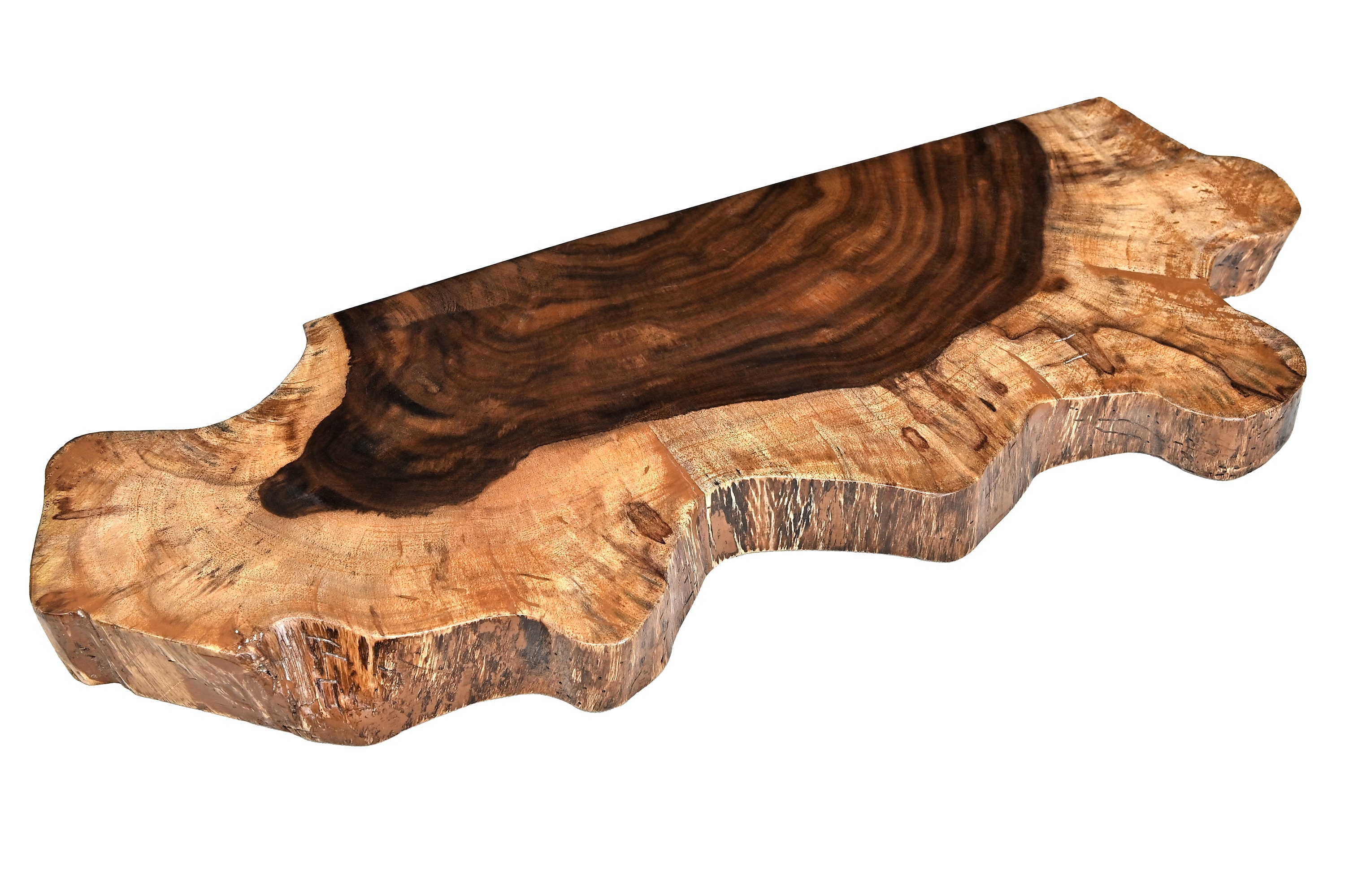 Natural Wood Live Edge Shelf Rustic Handcrafted Floating Display Shelf ...