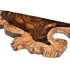 Natural Wood Live Edge Shelf Rustic Handcrafted Floating Display Shelf ...