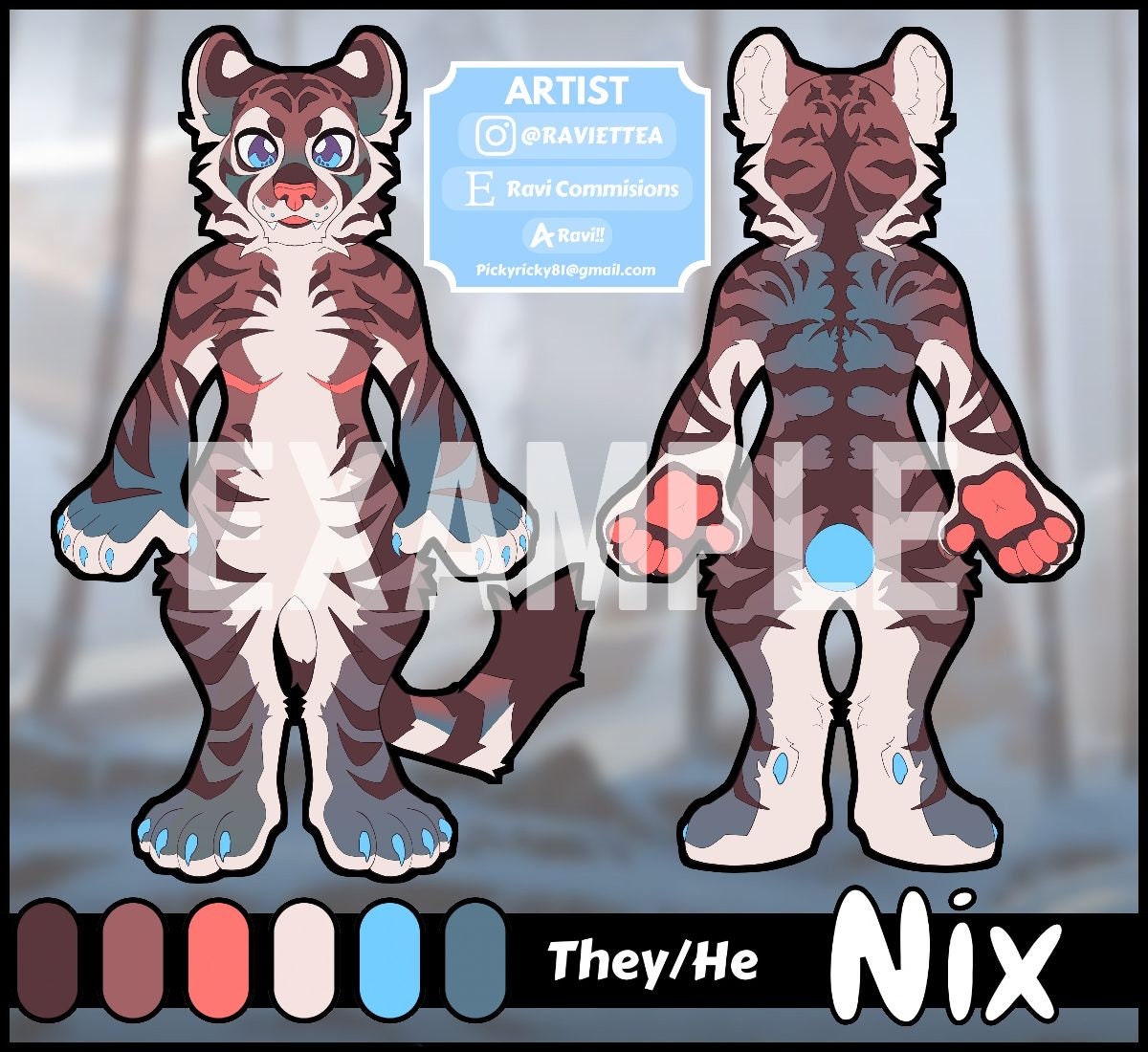 CUSTOM Refsheet Commission for Anthro Wolf/Dog/Canine | Fursuit Design ...