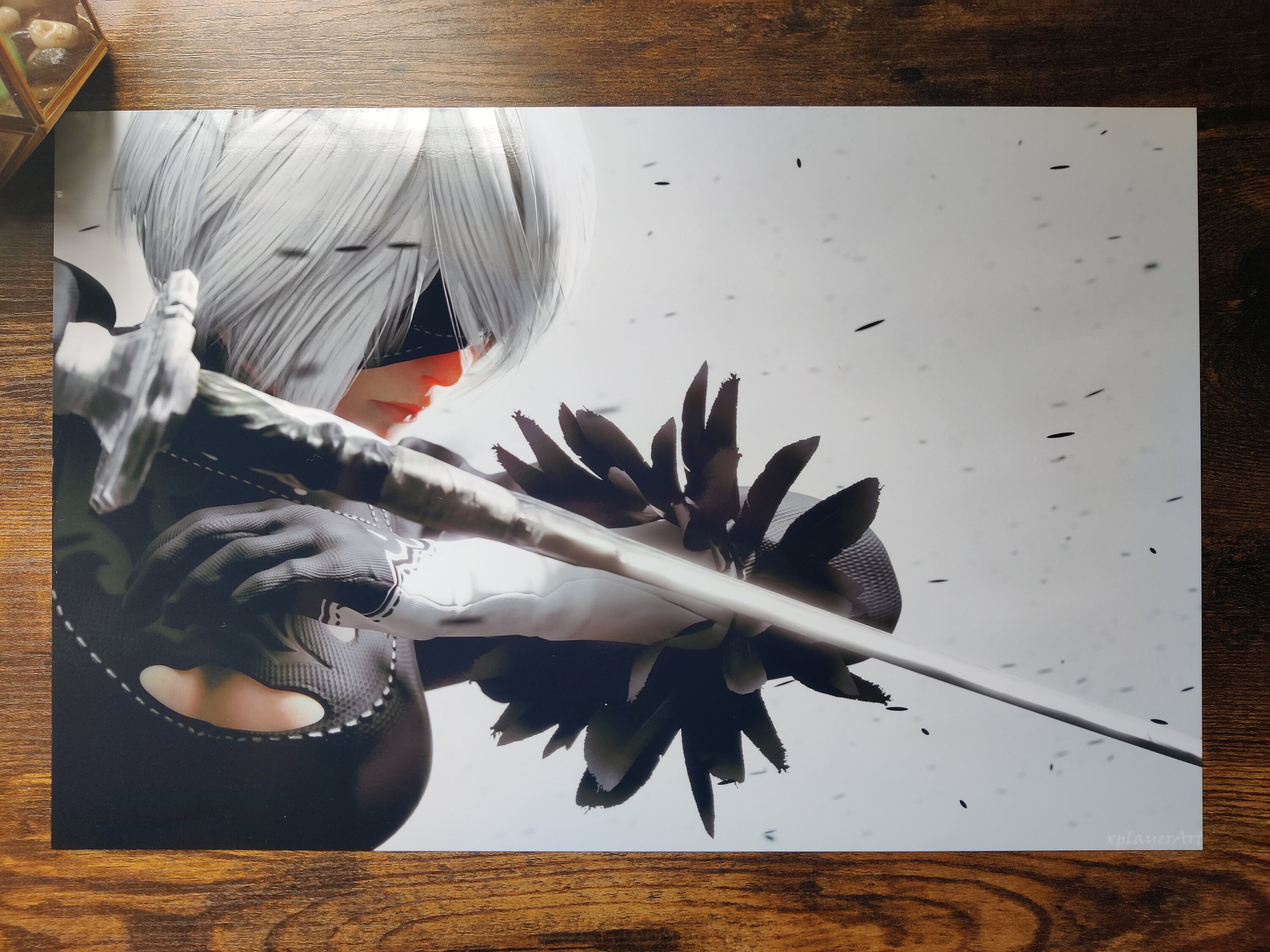 Nier Automata 2B Battle Poster 4K Wallpaper, Wall Art, Nier Replicant ...
