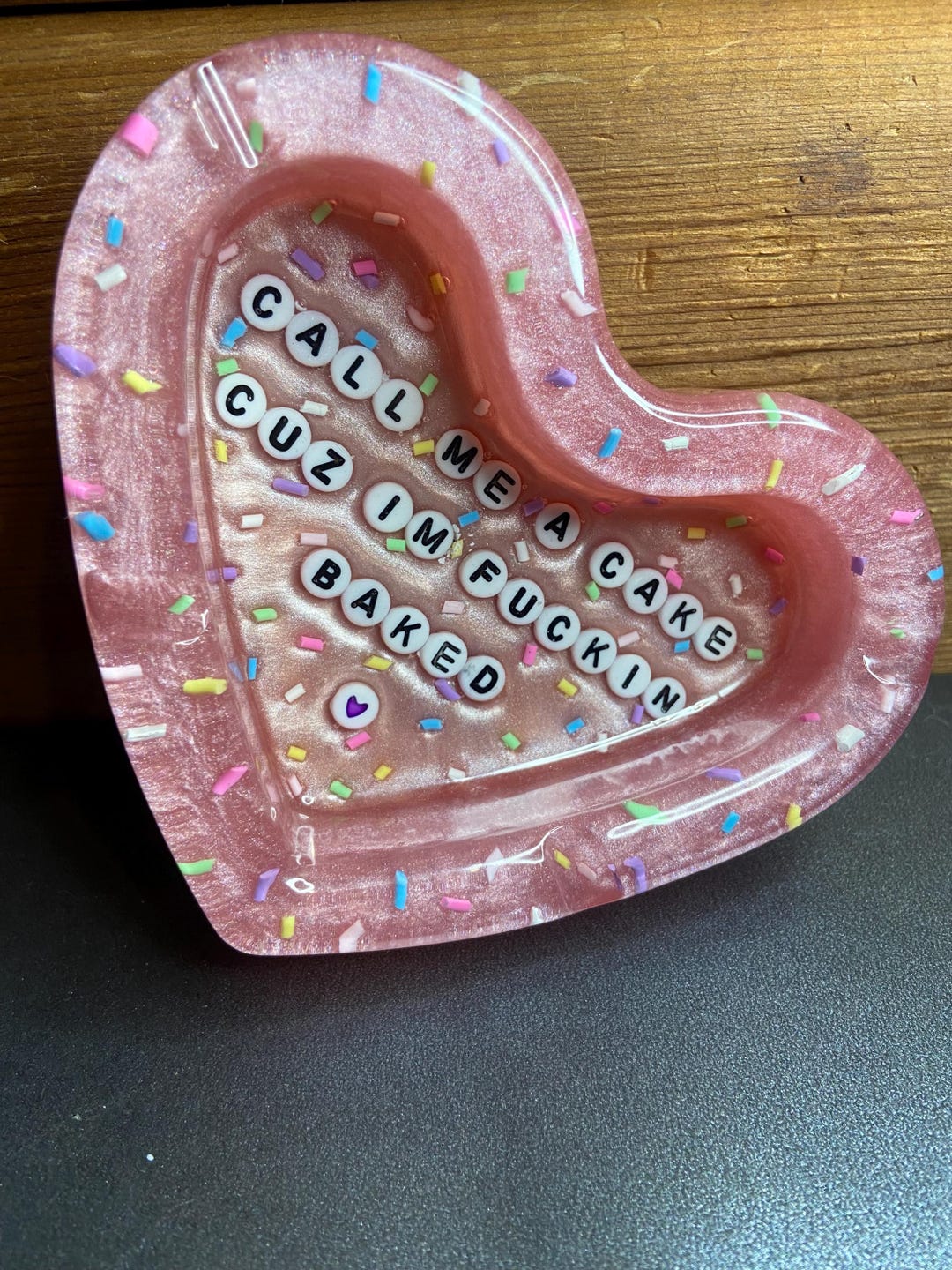 Cute Cake Ashtray With Sprinkles. Can Be Customized With Any Text - Etsy