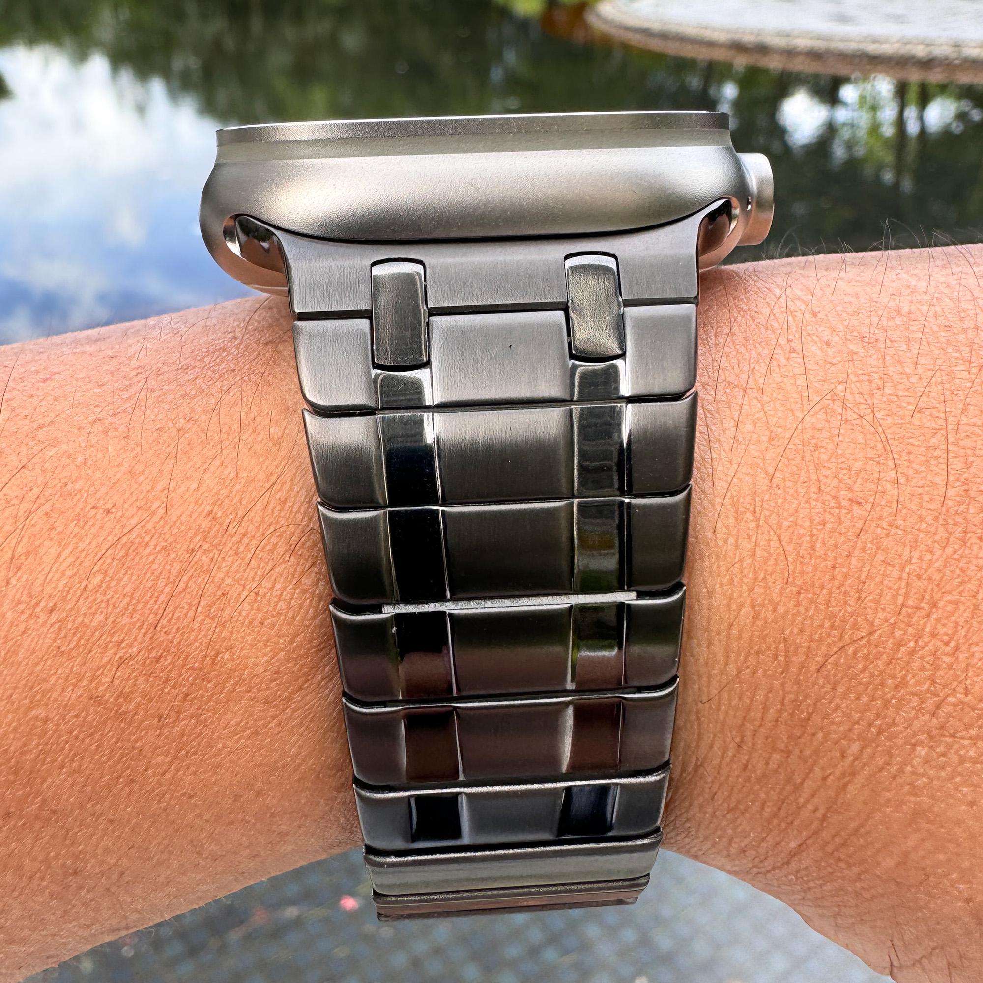 Space Grey Apple Watch Stainless Steel Ultra Magnetic 49mm 46mm 45mm ...
