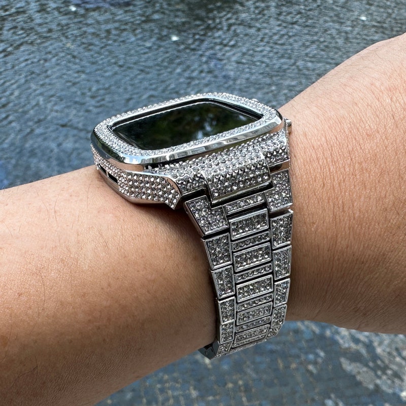 Iced Out Apple Watch Band - Etsy