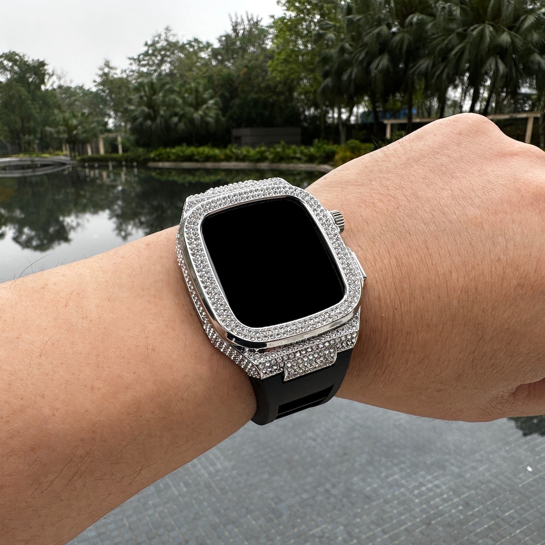 Blink Diamond Apple Watch 44mm 45mm Ultra Case Cover Band Case Kit Case ...