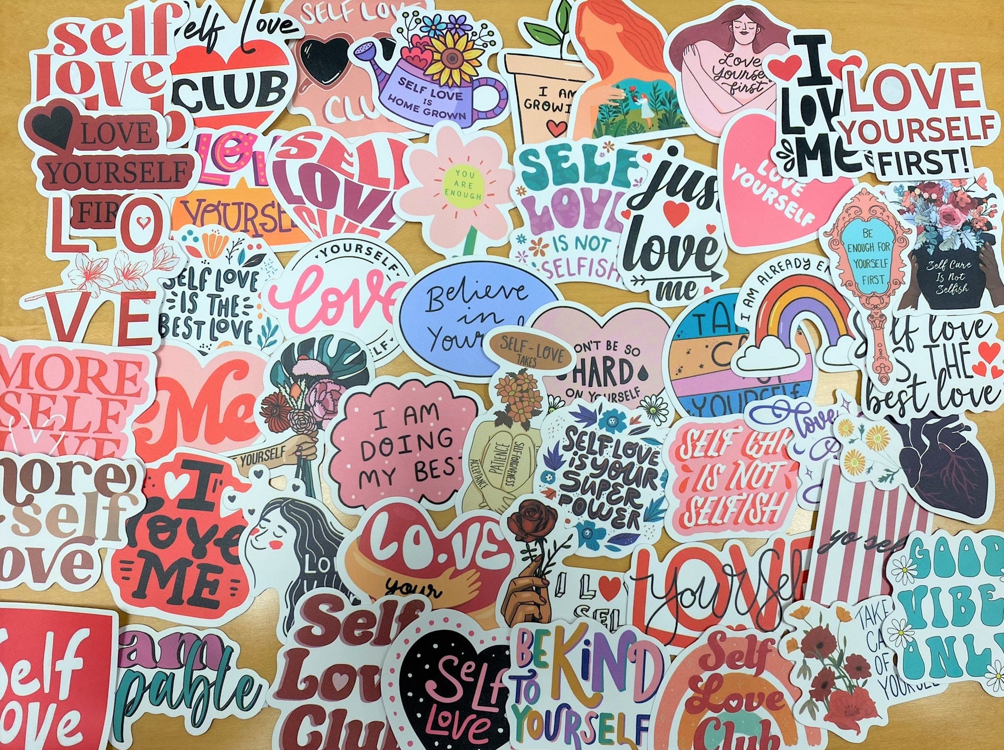 Self Love Stickers (50) | Mental Health | Valentines | Valentines Day ...