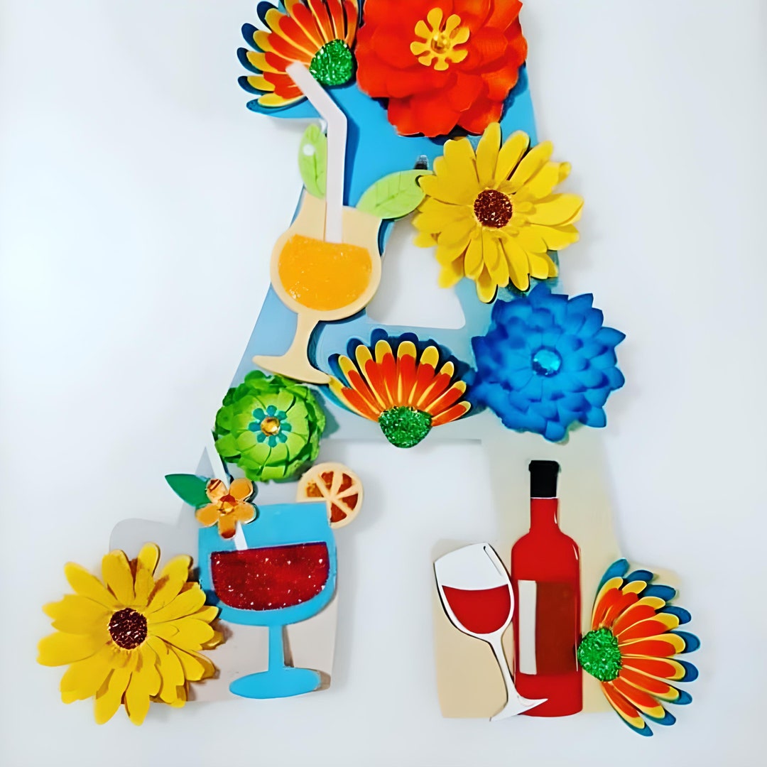 Flowery Fun Letters - Etsy
