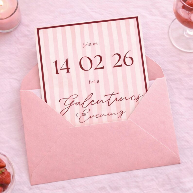 Victoria Secret Galentines Invitation & Name Tag Bundle | Cosy Girls ...