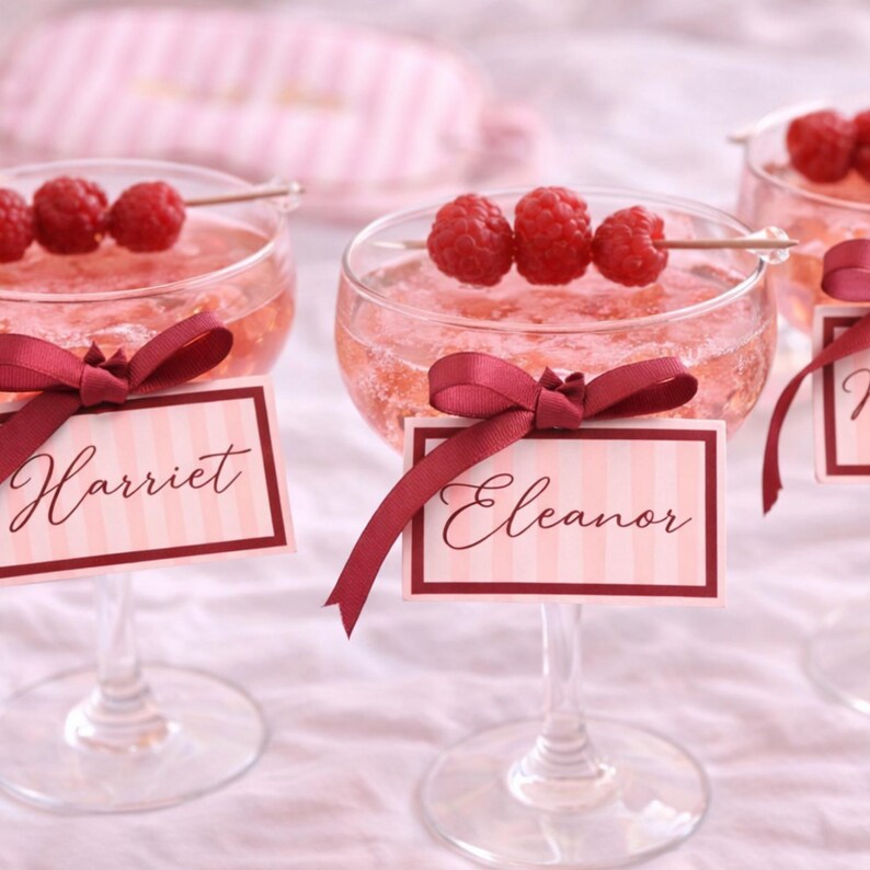 Victoria Secret Galentines Invitation & Name Tag Bundle | Cosy Girls ...