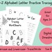 26 Alphabet Letter Tracing Printable Worksheets, Upper & Lower Case ...