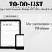 TO DO LIST: Printable, Fill In, Managing Time, Prioritize, Organize, - Etsy