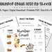 Number Count Activity Sheets Children Learning How to Count and Color ...