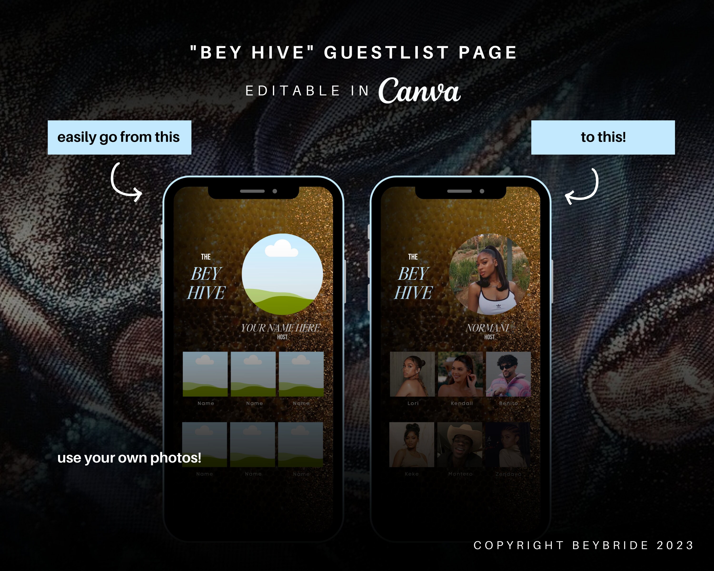 Renaissance World Tour Concert Digital Itinerary Template Editable in ...