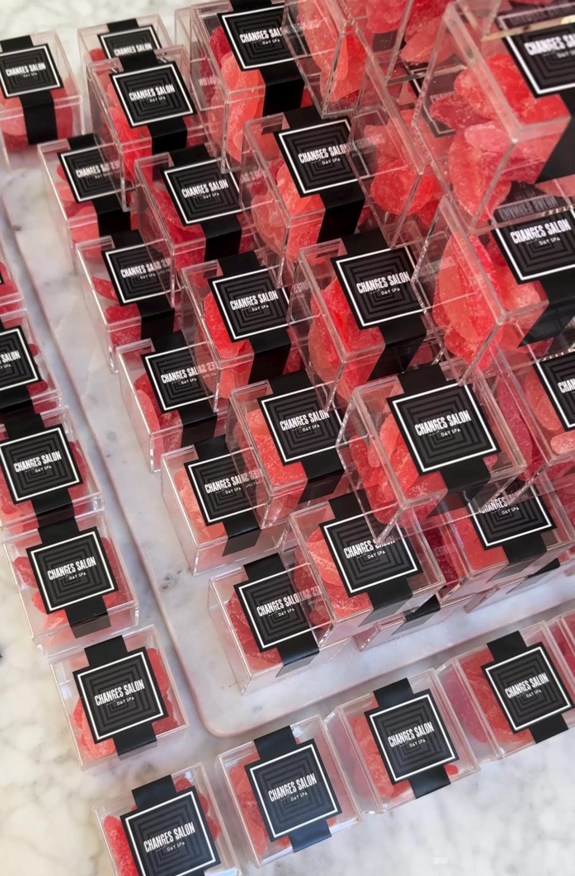 Personalized Bridal Shower Favor Boxes Clear Candy Box Favor for ...