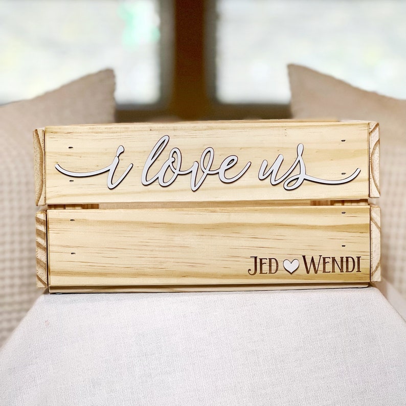Personalized Storage Crate Gift Basket/personalized Wedding Gift ...