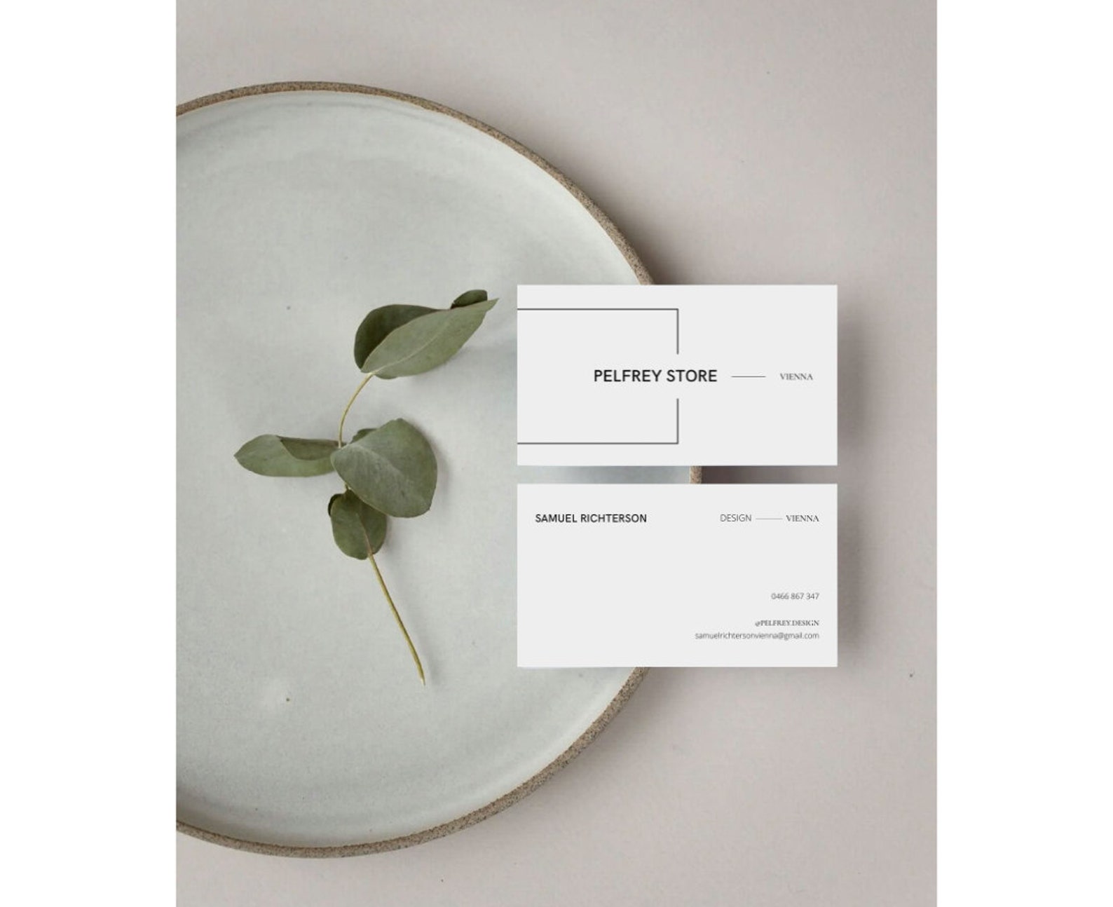 Business Card, Instant Download, Printable Business Card Template ...