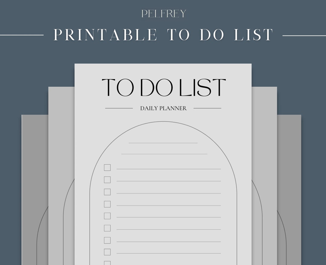 Printable to Do List — PDF Planner Checklist — Task Lists — Instant ...