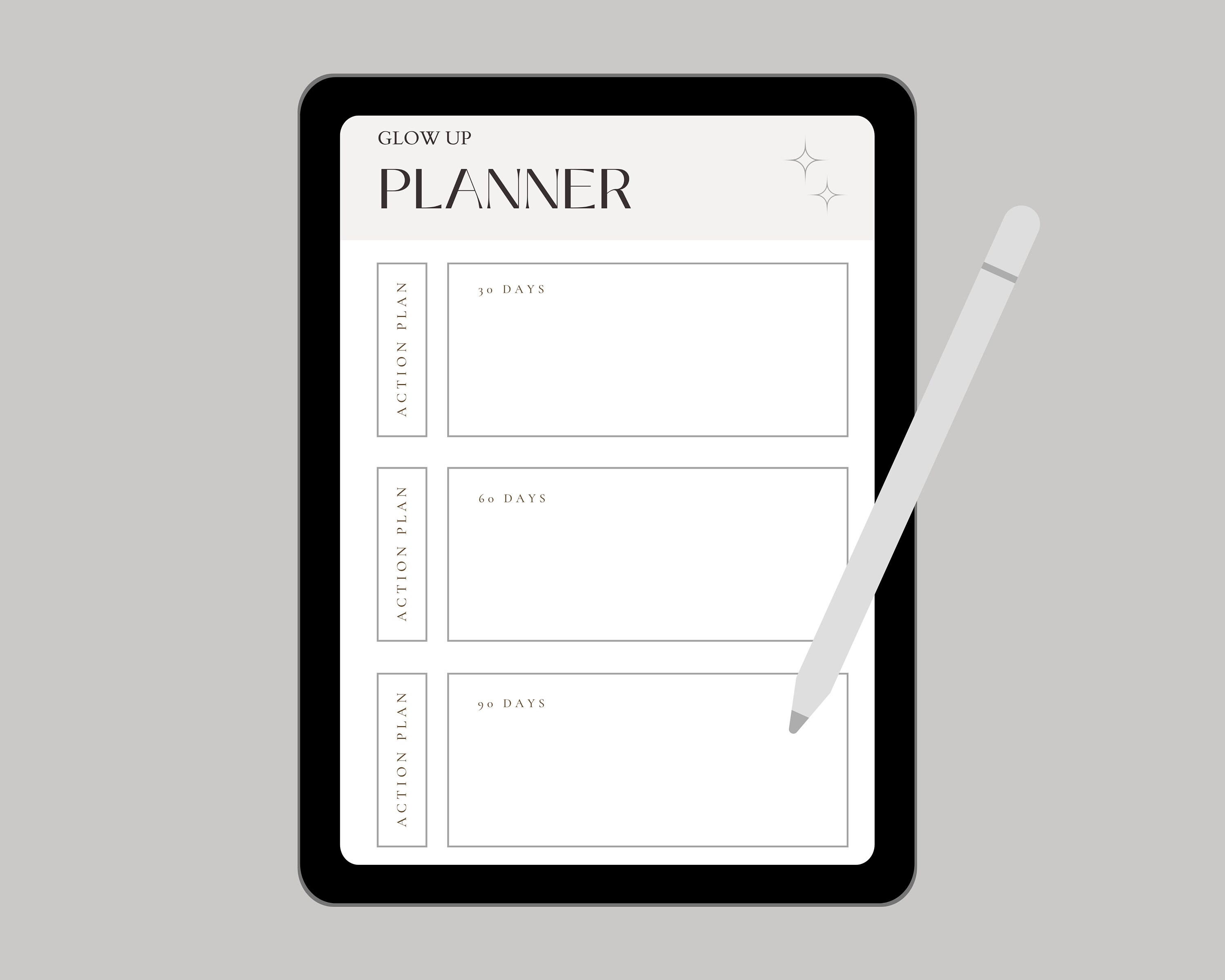 Digital Glow up Journal, Dream Girl Planner, Self Care Journal, iPad ...