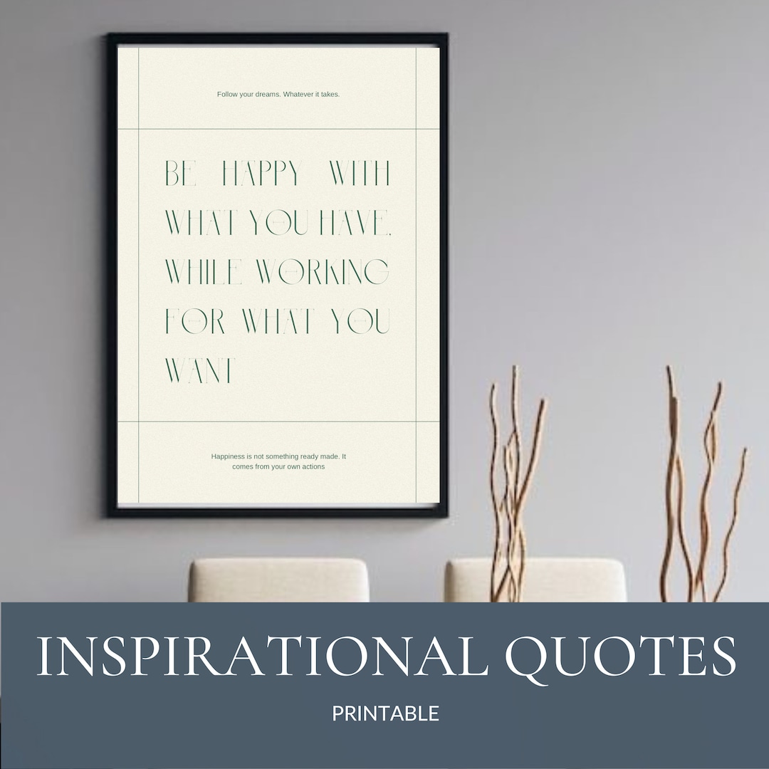 Motivational Quotes Wall Art Printable Motivational Prints ...