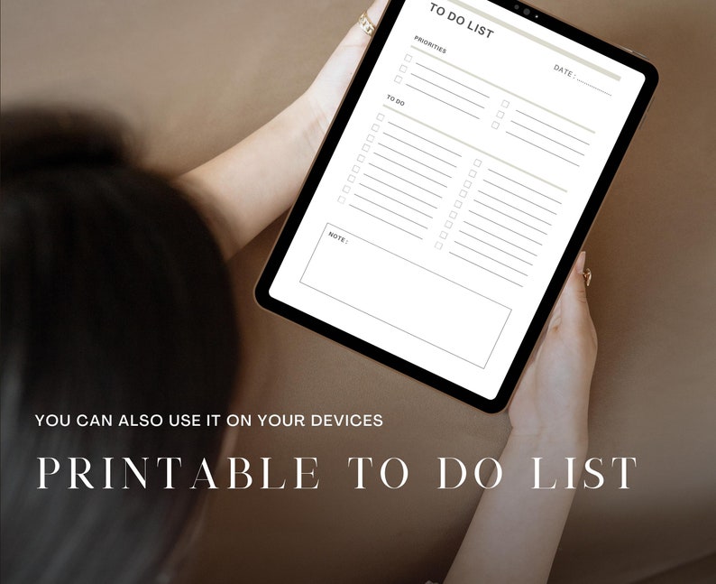 Printable to Do List — PDF Planner Checklist — Task Lists — Instant ...