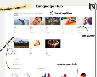 Language Learning Notion Template Language Learning Planner - Etsy