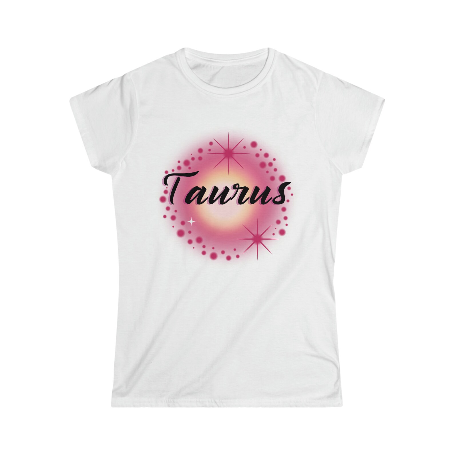 Taurus Zodiac Shirt, Early 2000s Airbrush Inspired Shirt, Zodiac Top ...